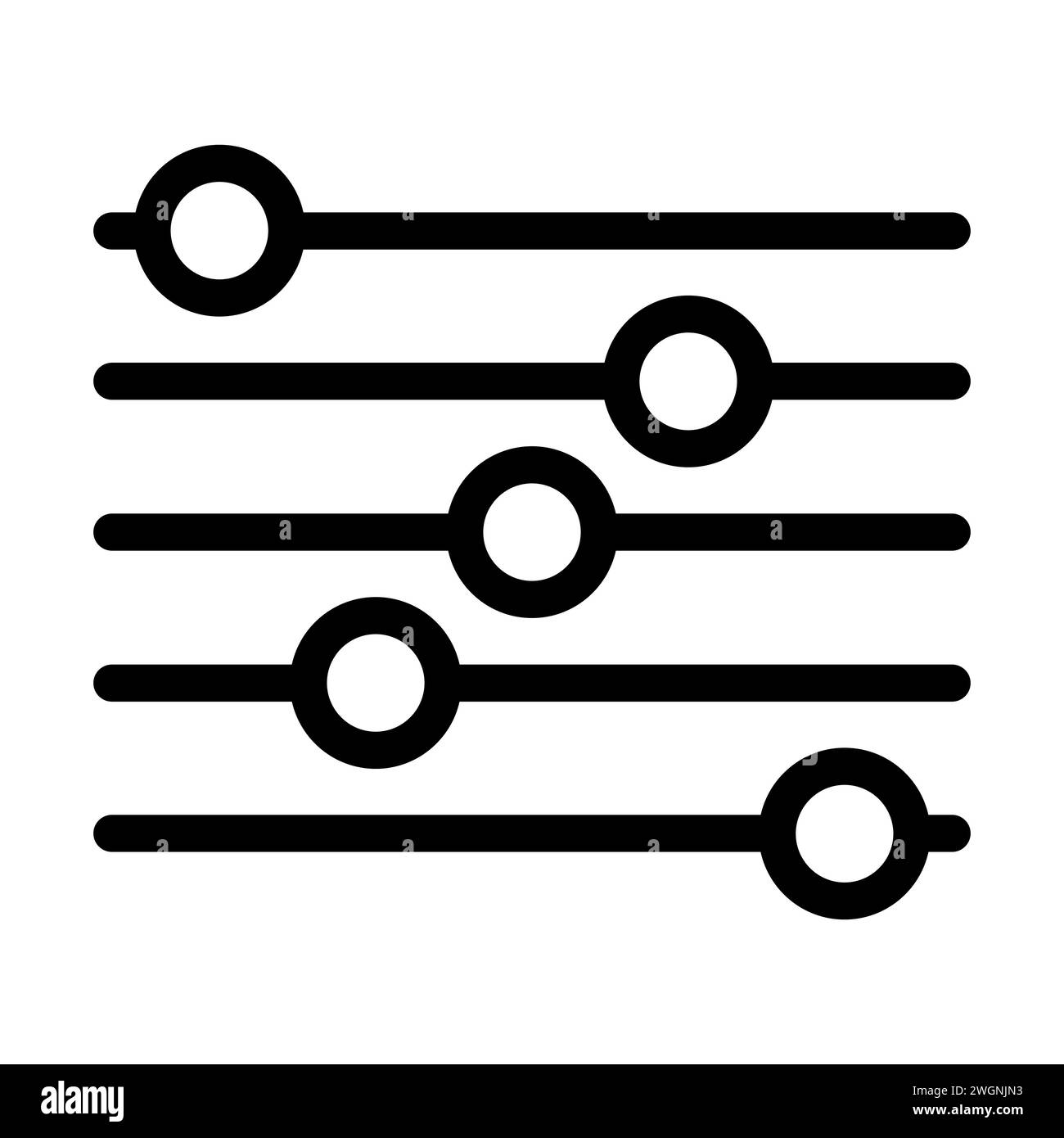 Adjustment parameters icon, settings filter button, regulation control panel Stock Vector Image ...