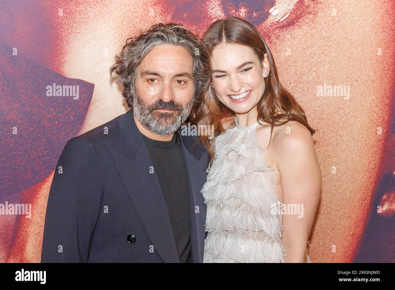 News - Photocall Movie Finalmente l Alba Lily James and Saverio ...