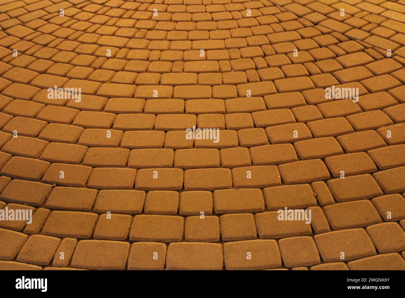 Horizontal photography of stone pavement at the evening in the town ...