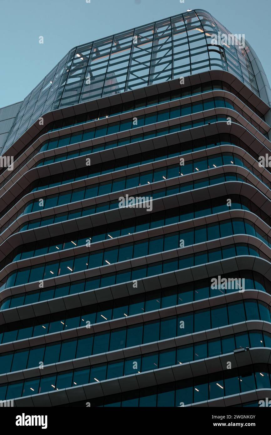 MOL campus tower at Budapest Stock Photo - Alamy
