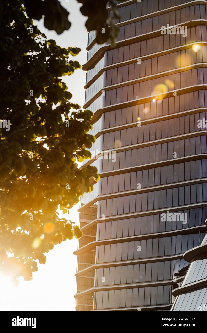 MOL campus tower at Budapest Stock Photo - Alamy