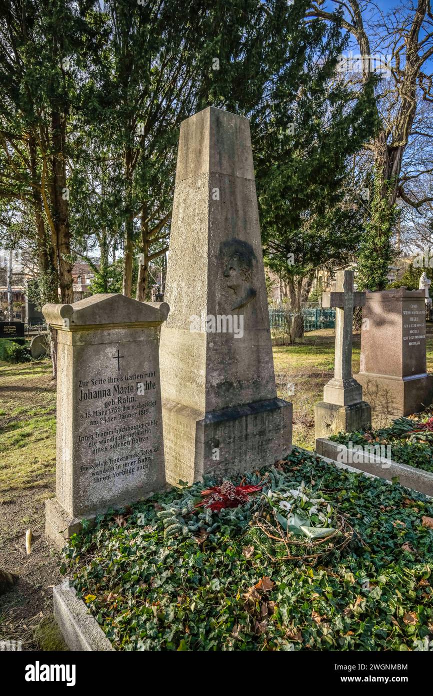 Johann Gottlieb Fichte und Johanna Marie Fichte, Grab, Dorotheenstädtischer Friedhof ...