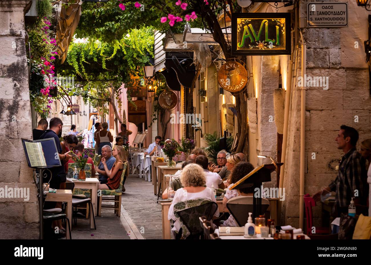 Rethymnon historic old town centre hi-res stock photography and images ...