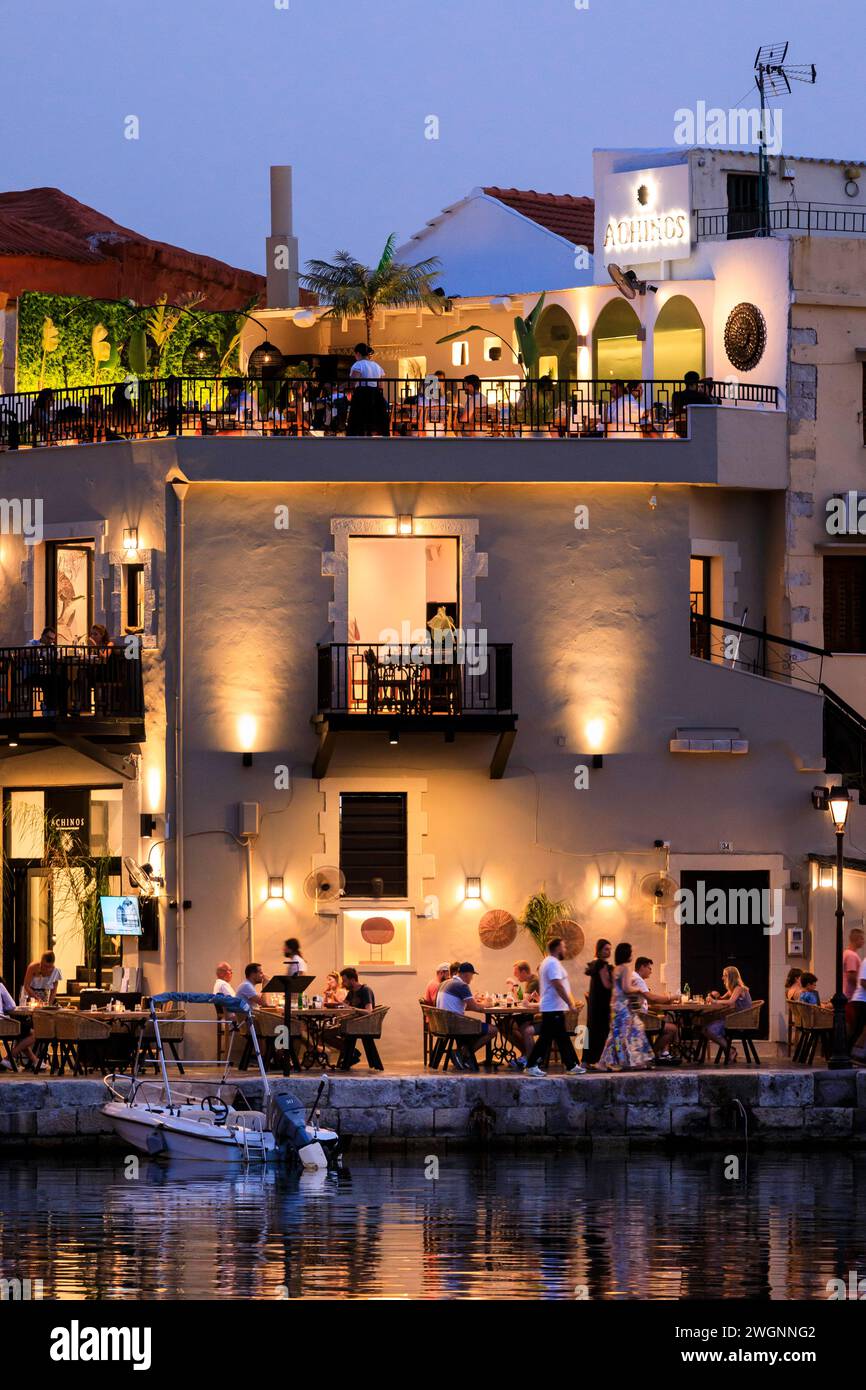 Rethymnon Harbour, Crete Stock Photo - Alamy