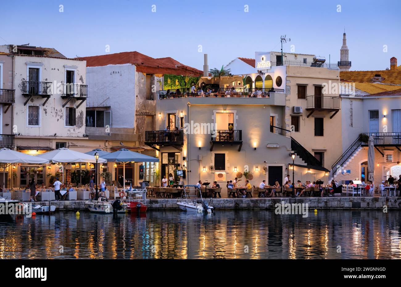 Rethymnon Harbour, Crete Stock Photo - Alamy