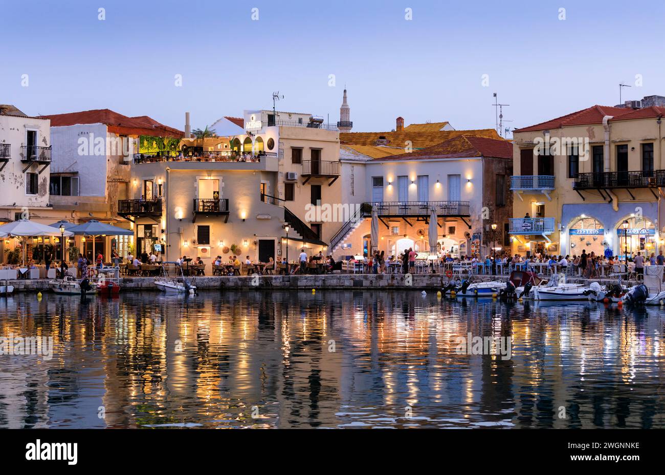 Rethymnon Harbour, Crete Stock Photo - Alamy