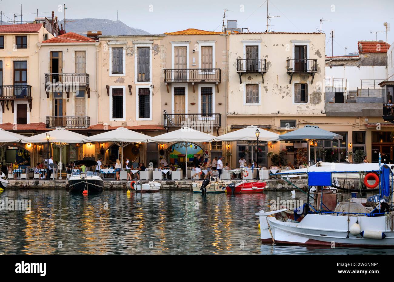 Rethymnon Harbour, Crete Stock Photo - Alamy