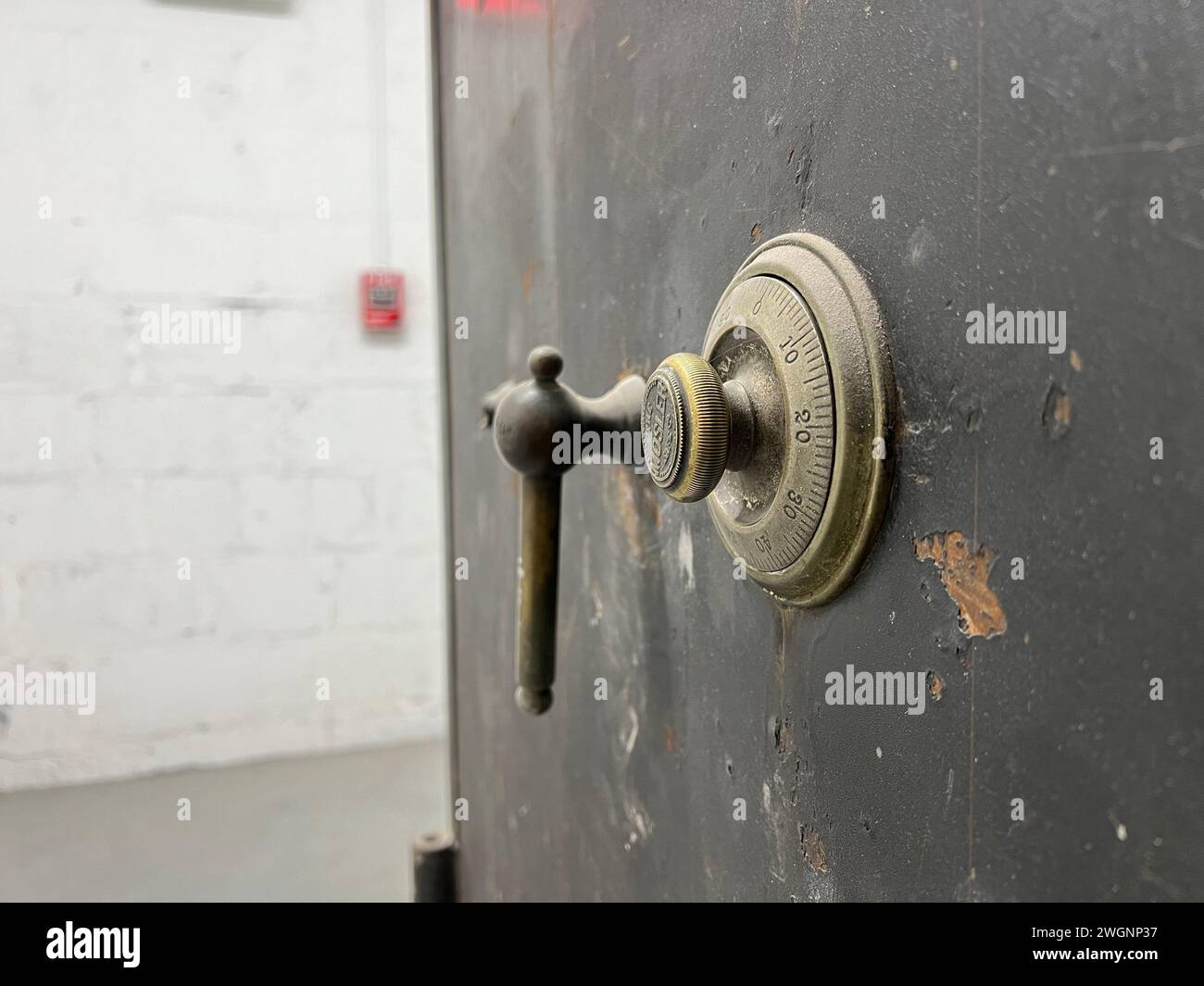 A Mosler safe with a lock and combination code for ultimate security ...