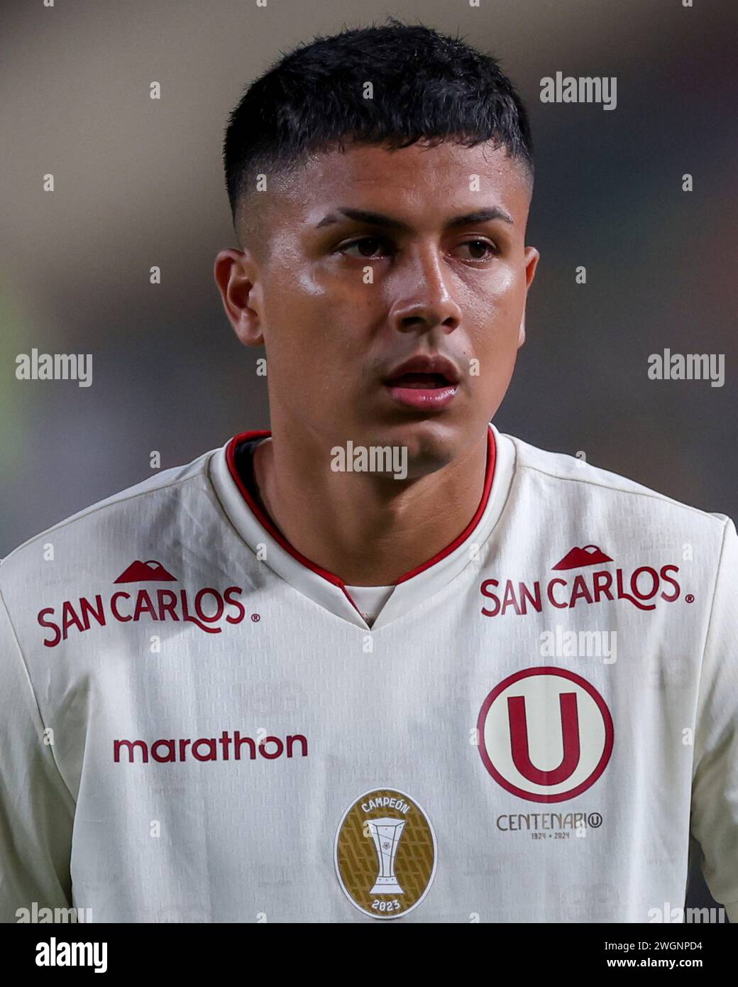 Lima, Peru. 04th Feb, 2024. Jairo Concha of Universitario de Deportes ...