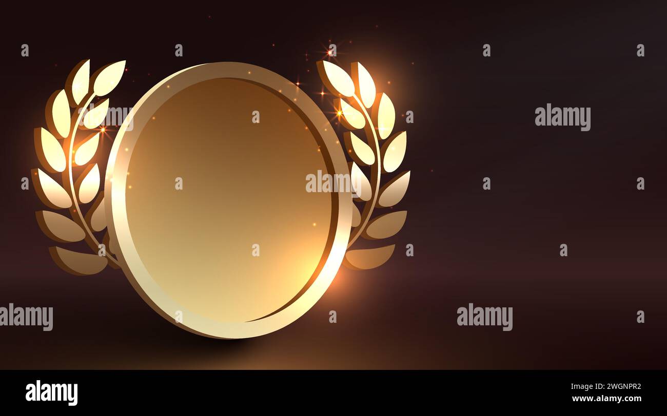 Golden first place award sign. Winners emblem. Best choice medal ...