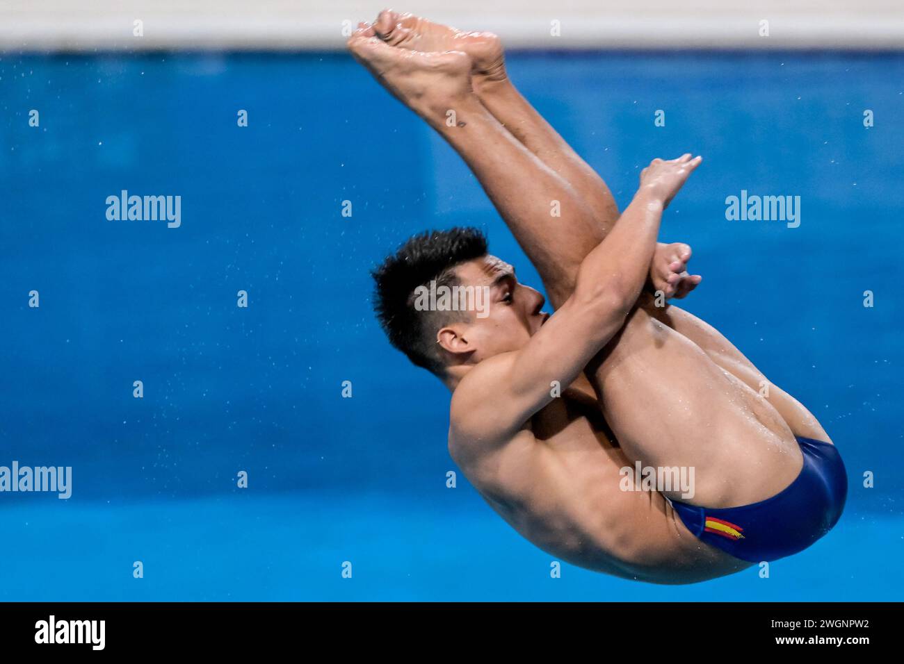 Doha, Qatar. 06th Feb, 2024. Adrian Abadia of Spain competes in the ...