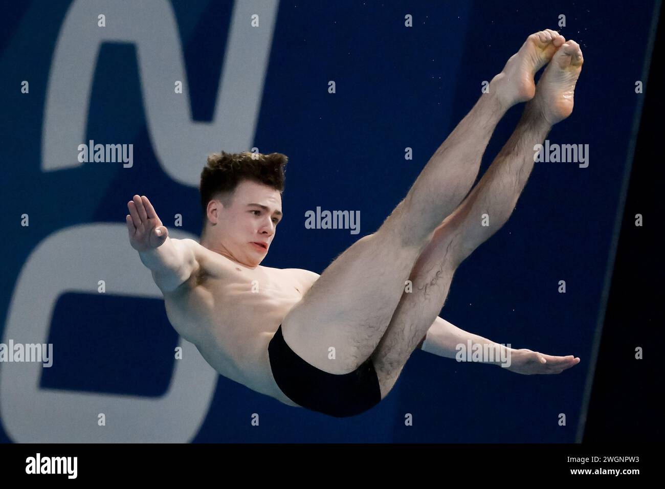 Jake Passmore of Ireland competes in the diving 3m Spring Men ...