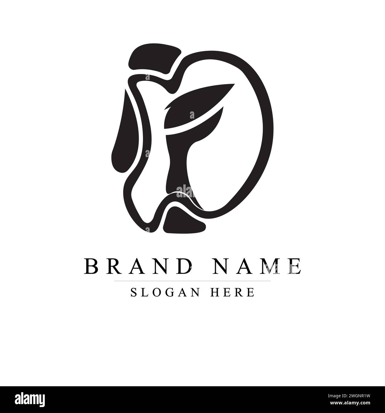 Modern And Unique Letter Df Initials Logo Design Initial Lowercase Letter Logo Df Modern