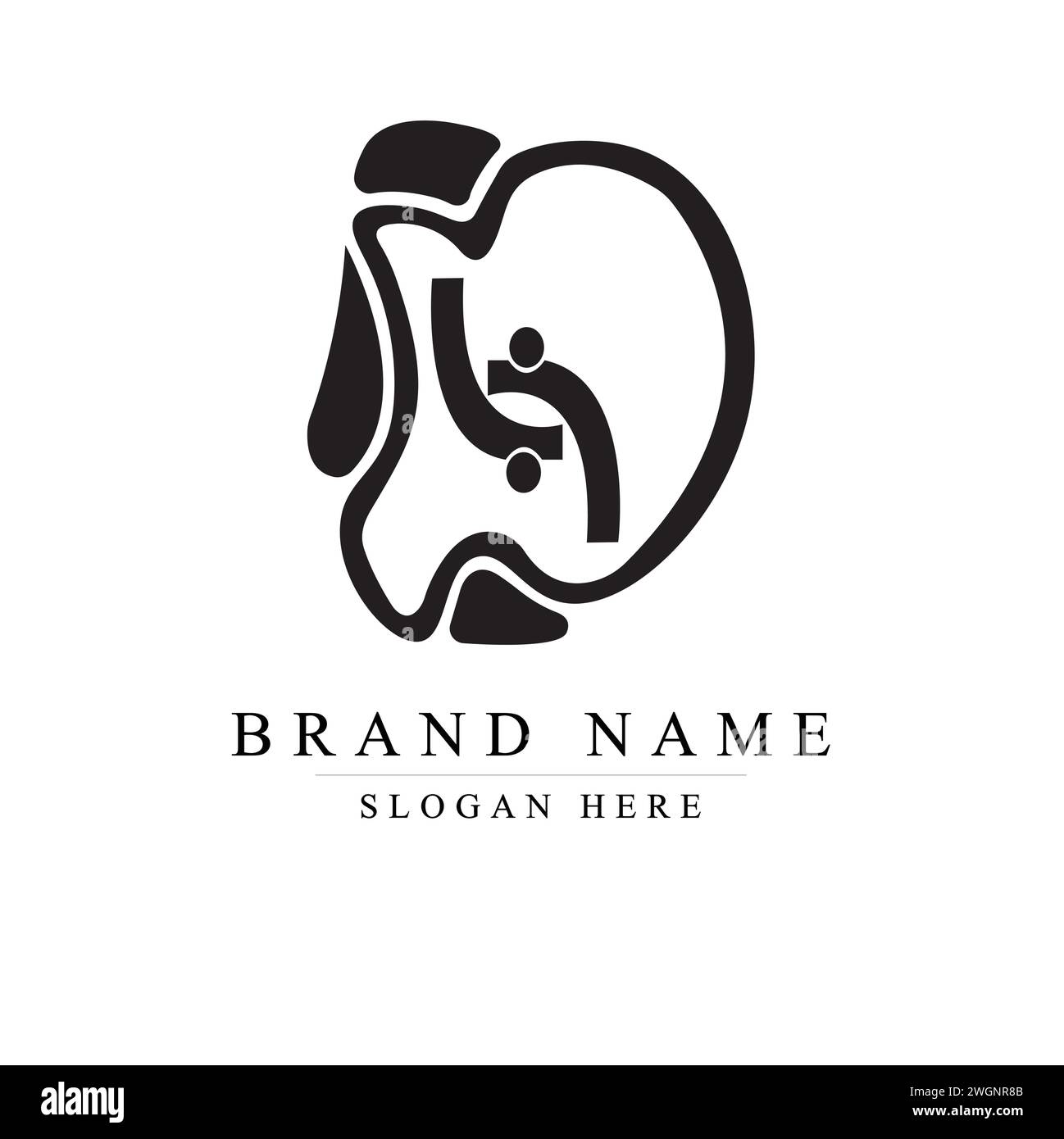 Letter H cooperation logo design, Initial letter DH gaming esports ...