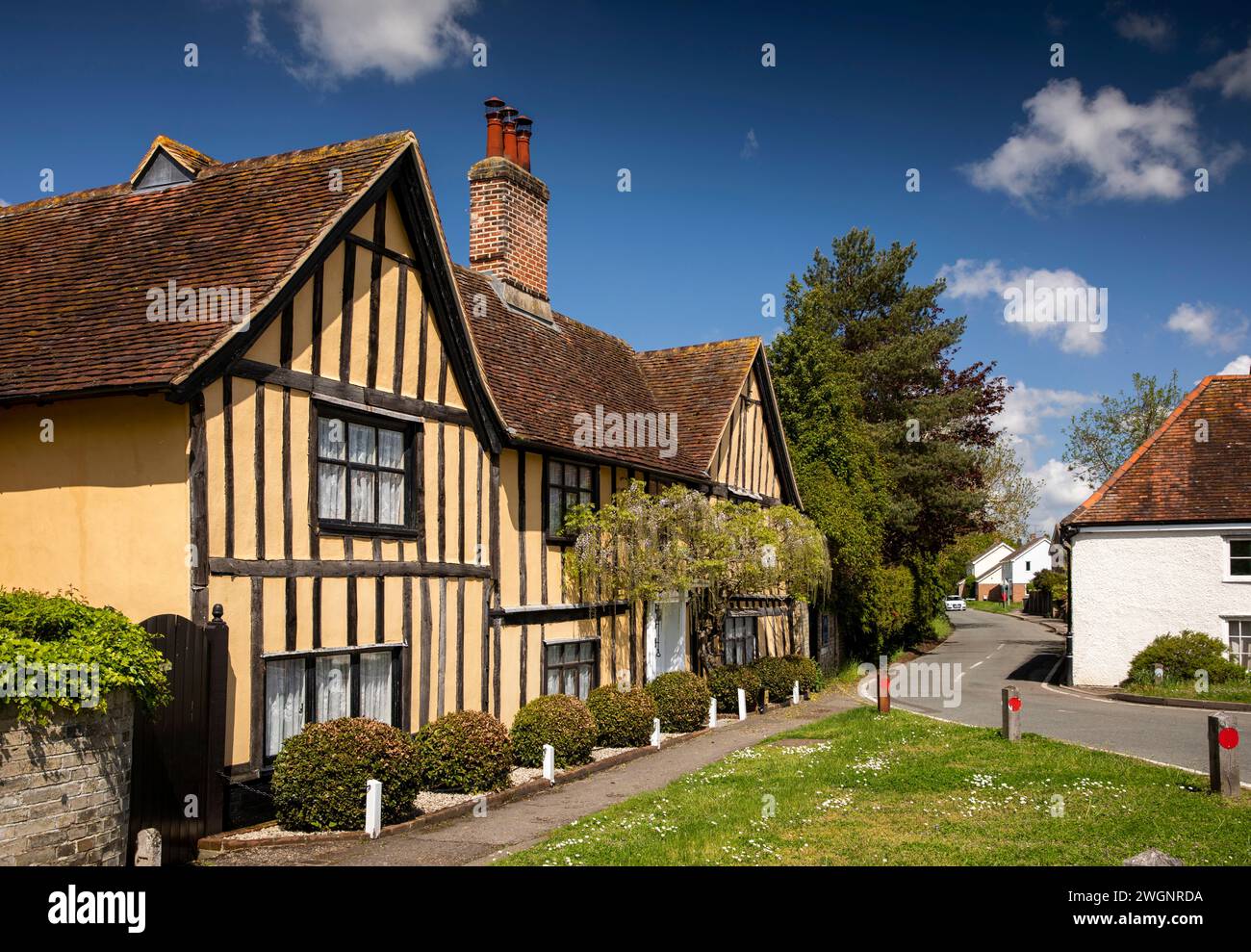 UK, England, Suffolk, Stratford St Mary, Lower Street, Gooseacre ...