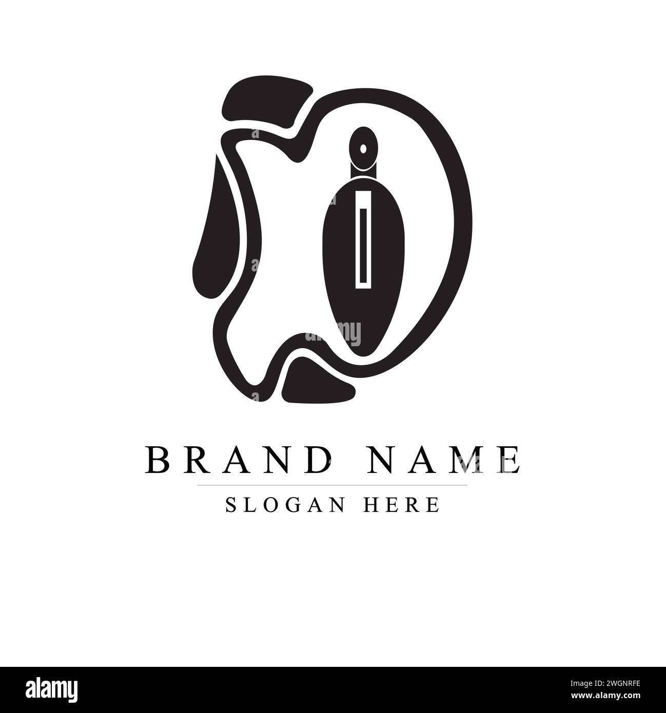 initials letter DI logo design vector illustration template, Initial ...