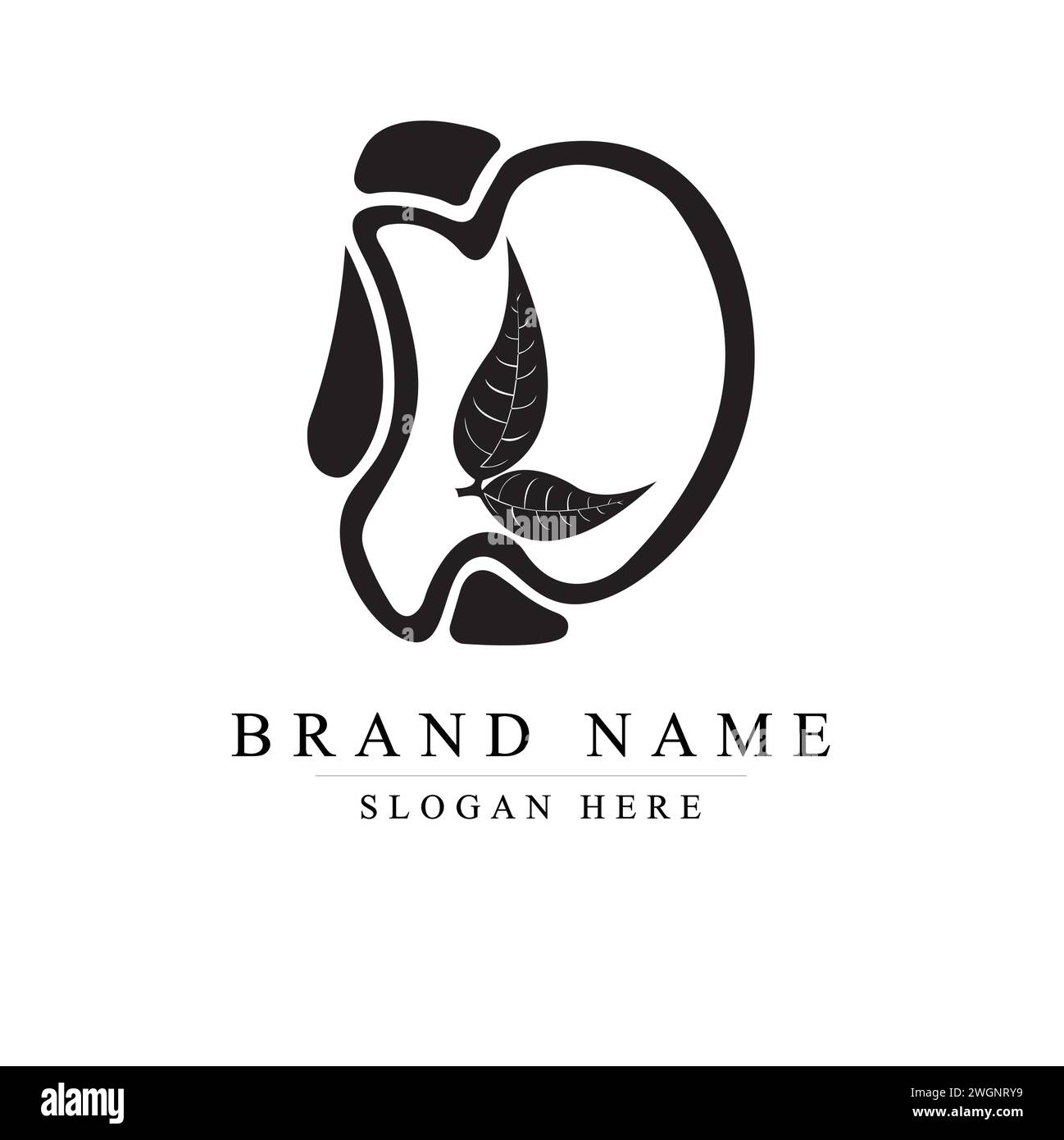 Letter DL eco leaves logo icon design template elements, L logo design Stock Vector Image & Art ...