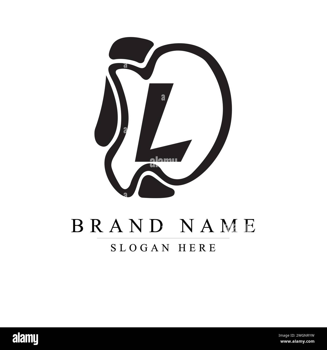 Alphabet letter DL logo icon design, DL logo design vector illustration ...