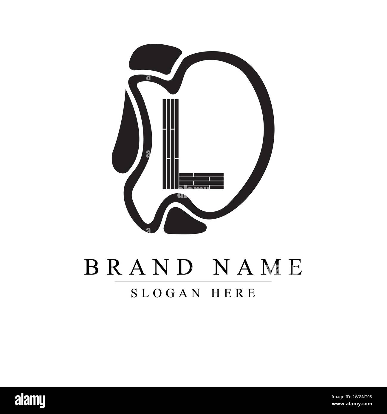 Alphabet letter DL logo icon design, DL logo design vector illustration ...