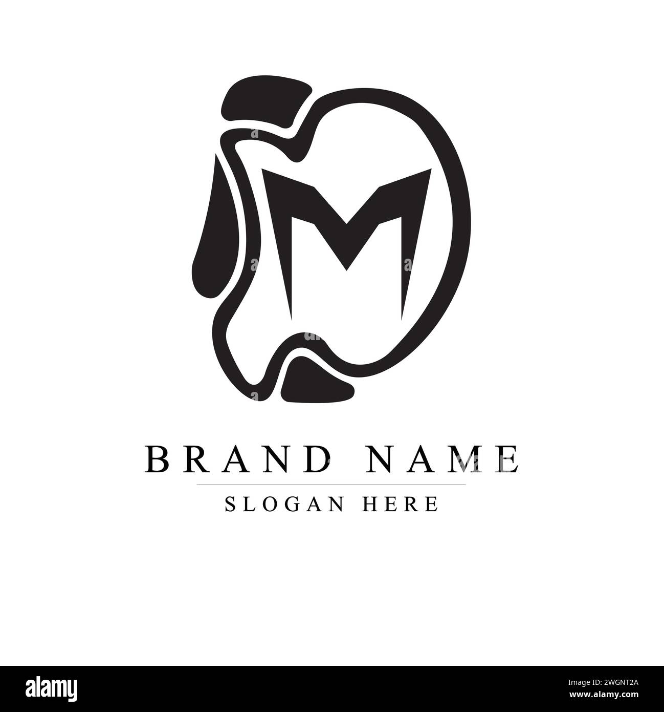 Dm logo design hi-res stock photography and images - Alamy