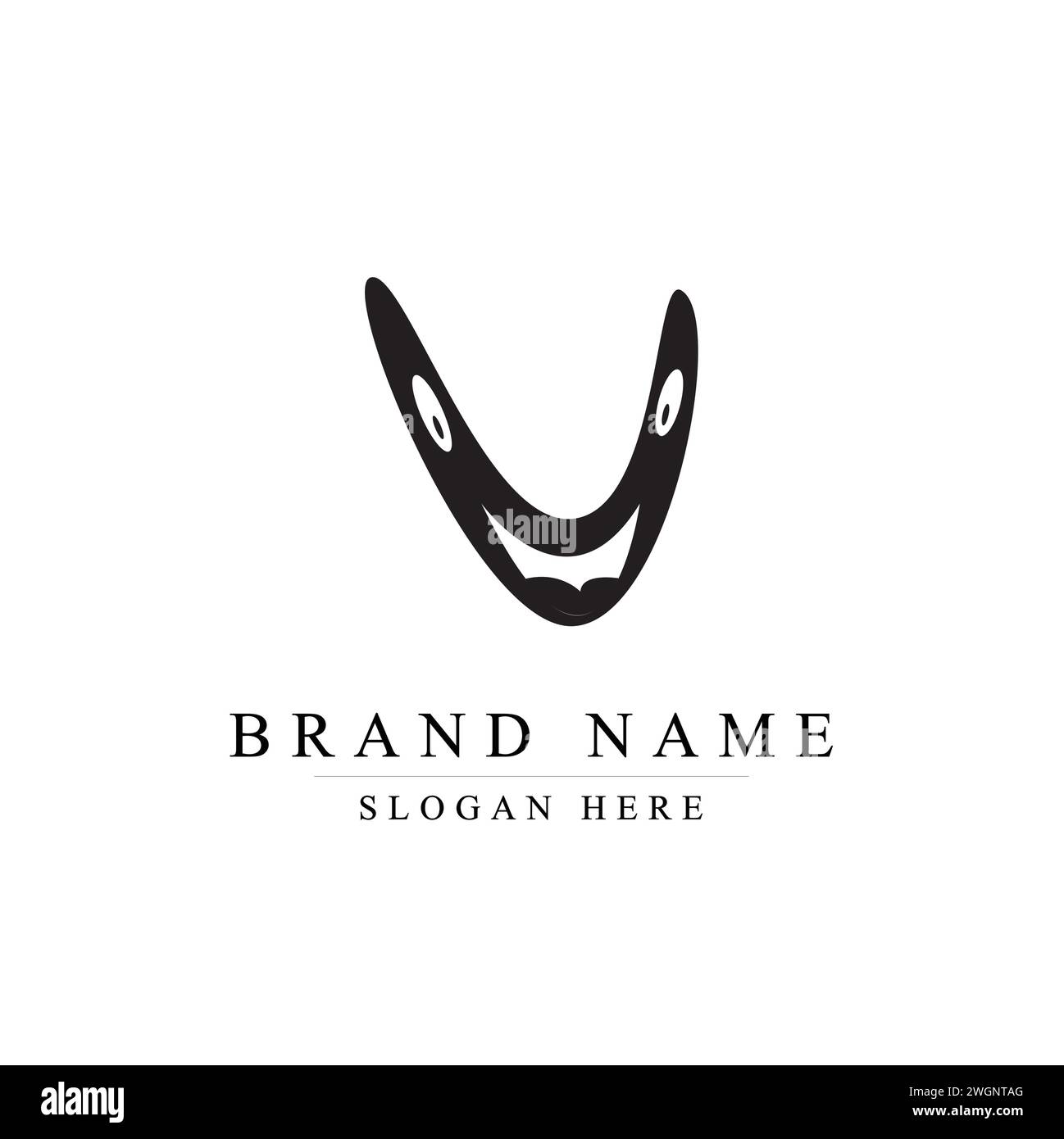 Smile face logo Stock Vector Images - Alamy