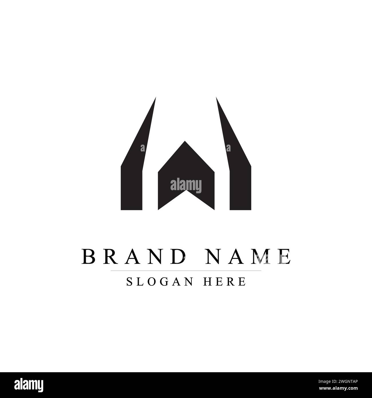 Creative W letter vector logo design, Monogram vector sign, Character ...