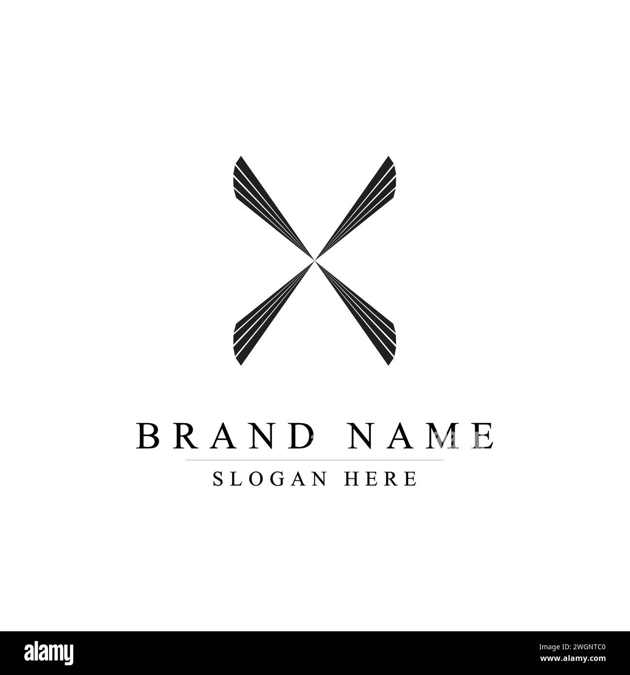 Logo Design Letter X Modern Abstract Letter X Logo Initial Lowercase Letter Logo X Stock