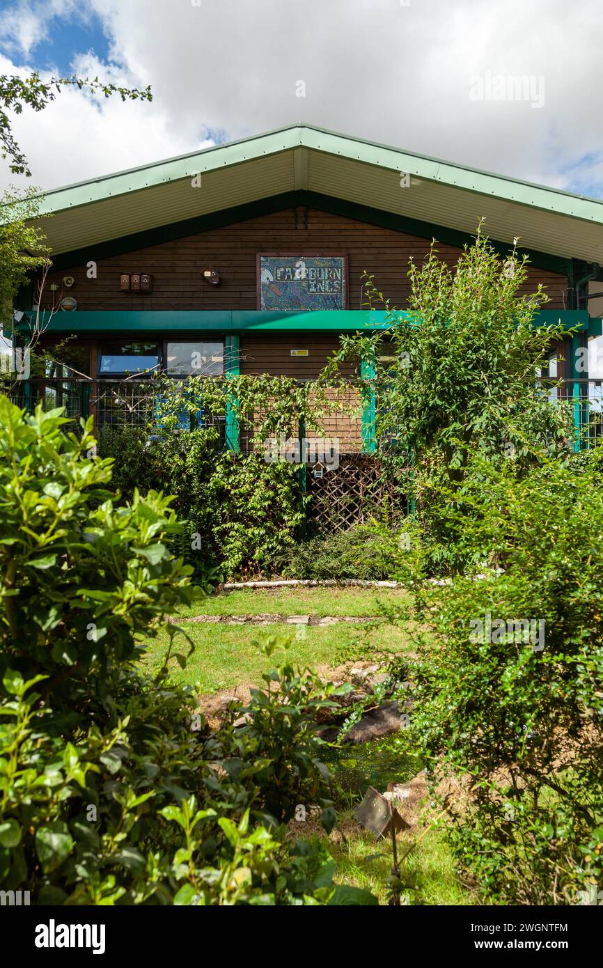 The cafe and visitor centre at fairburn ings nature reserve Stock Photo ...