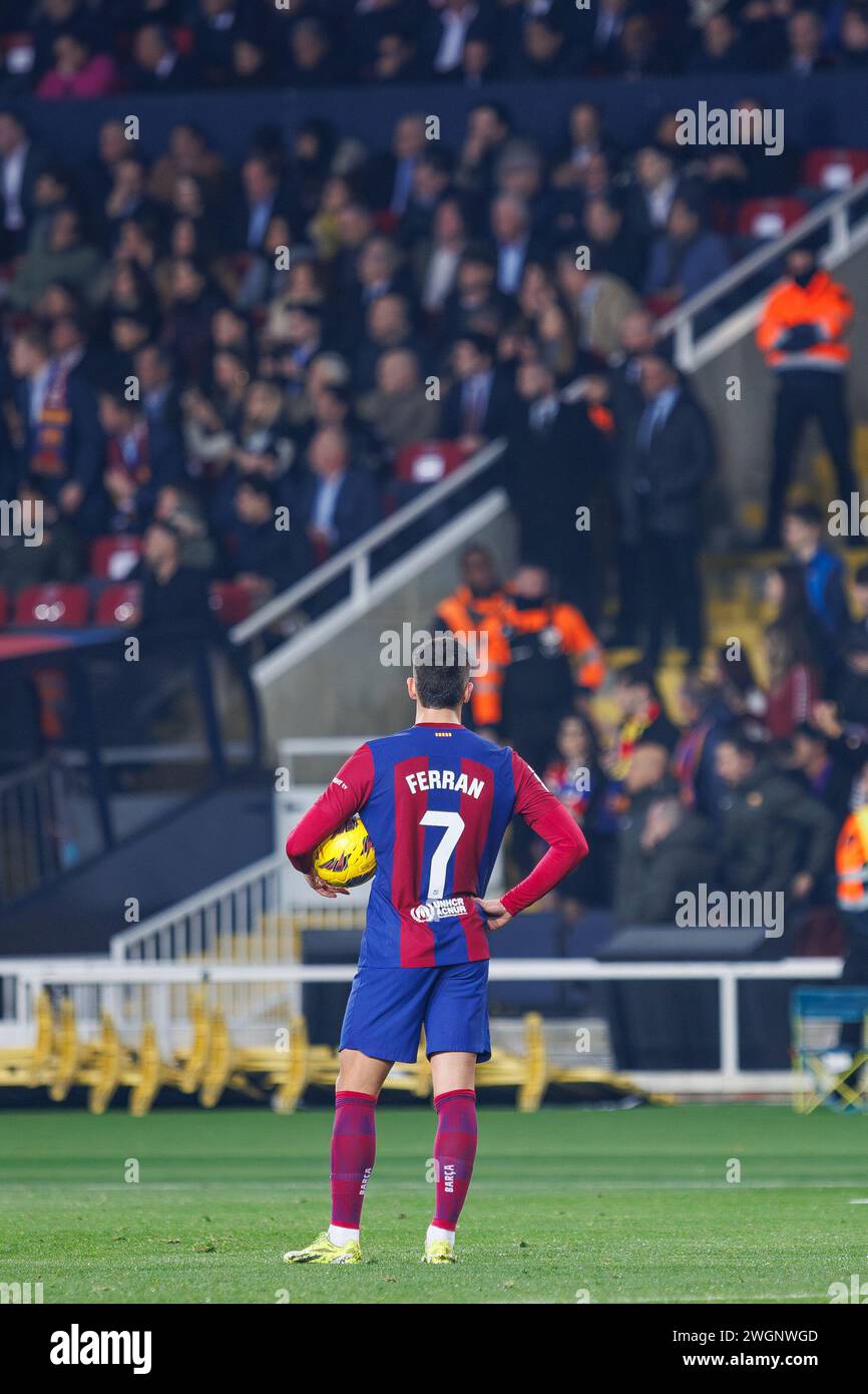 Barcelona, Spain. 27th Jan, 2024. Ferran Torres in action during the ...