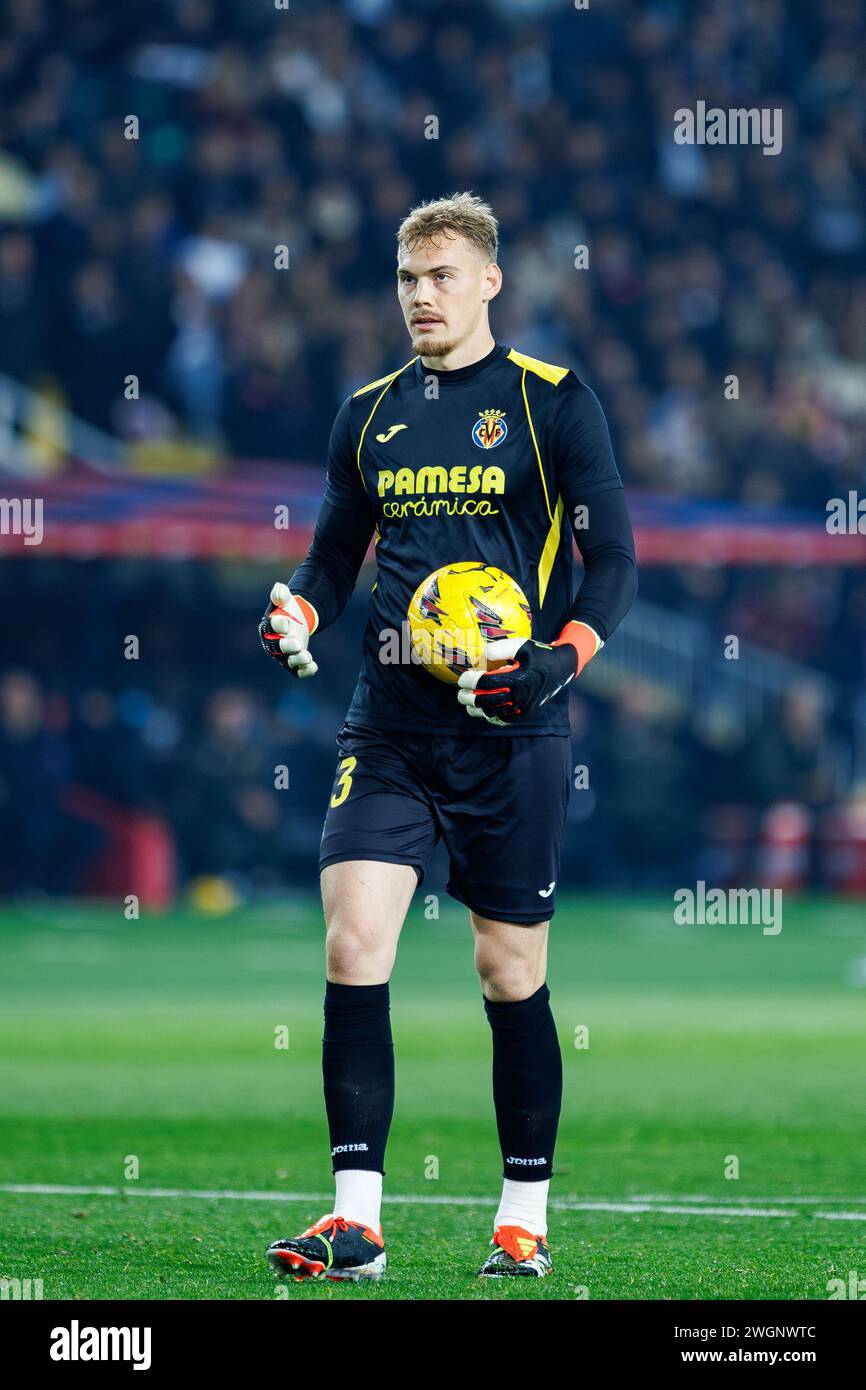 Barcelona, Spain. 27th Jan, 2024. Jorgensen in action during the LaLiga ...