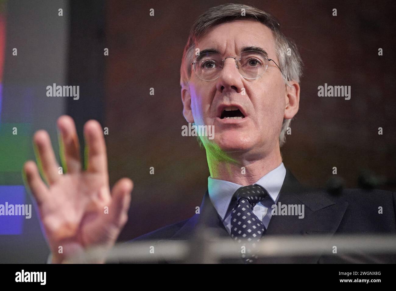Sir Jacob Rees-Mogg during the launch of the Popular Conservatism ...