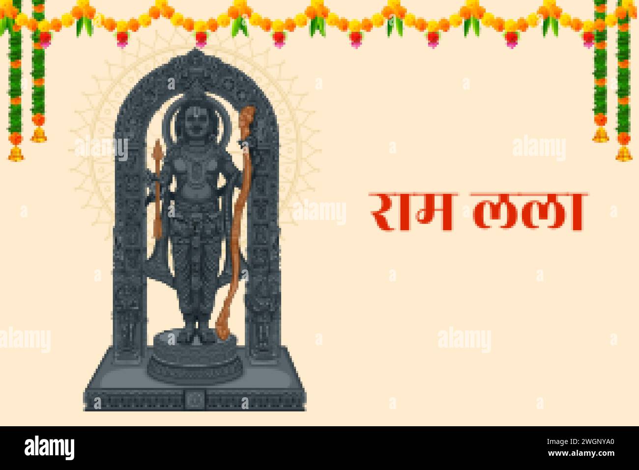 Ram lalla vector vectors hi-res stock photography and images - Alamy