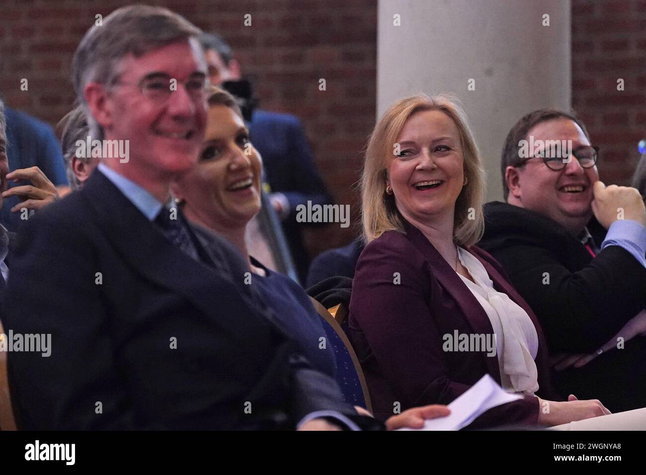 Former prime minister Liz Truss during the launch of the Popular ...