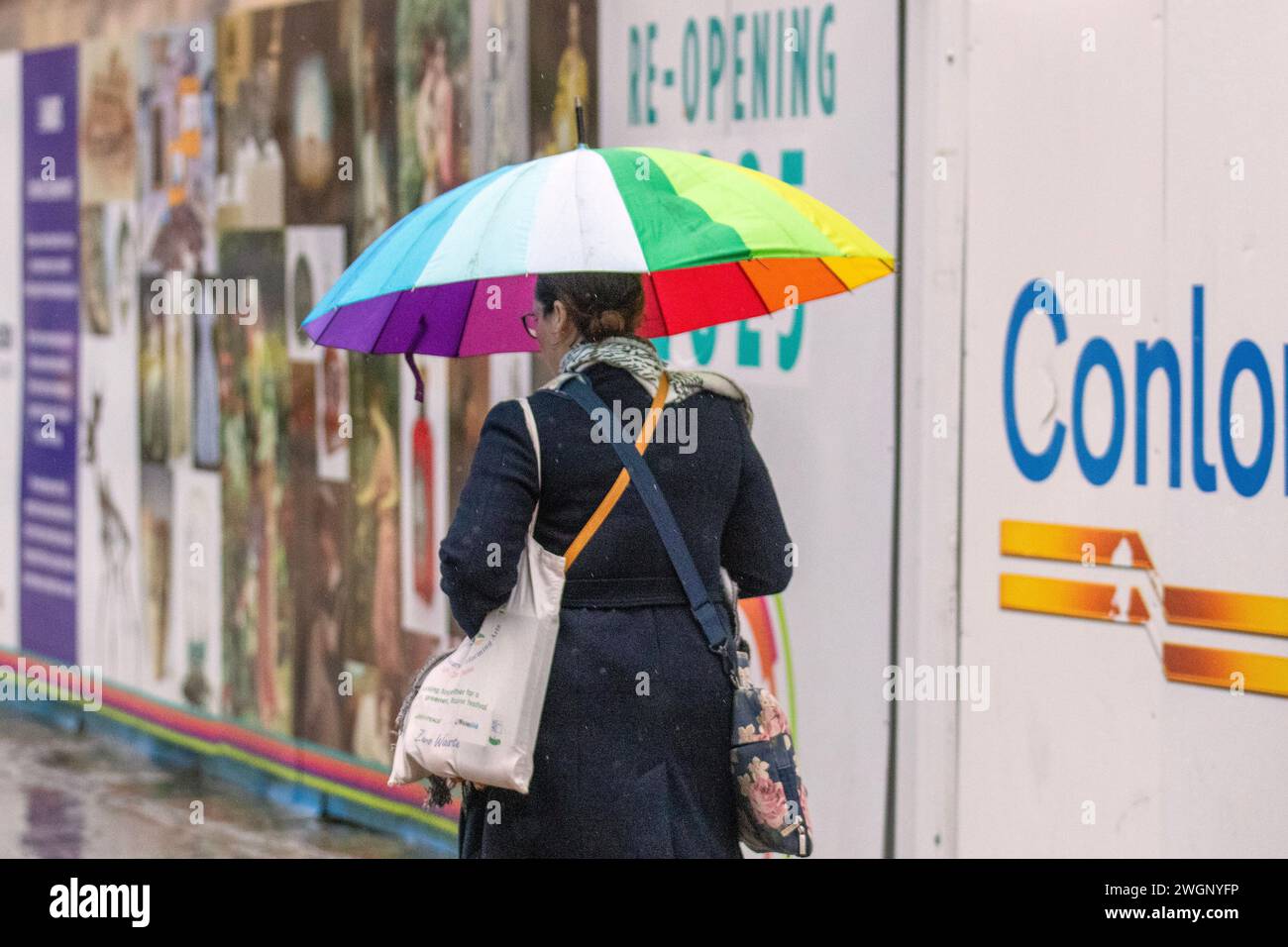 Preston, Lancashire. UK Weather 06 Feb 2024, Gusty winds and heavy rain ...