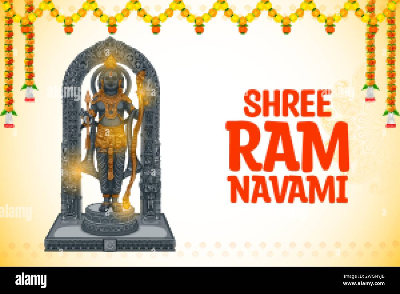 illustration of religious background of idol of Shri Ram of Janmbhoomi ...