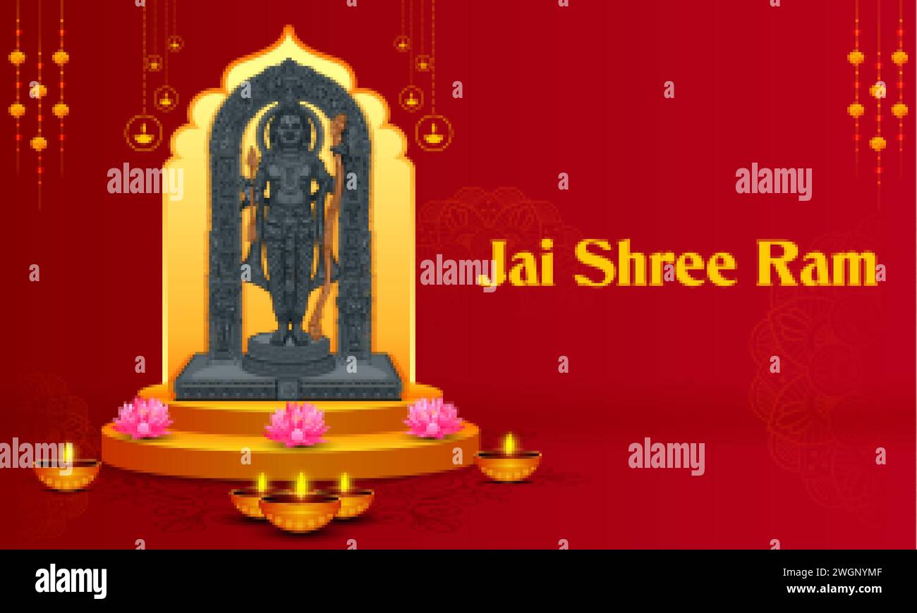 illustration of religious background of idol of Shri Ram of Janmbhoomi ...