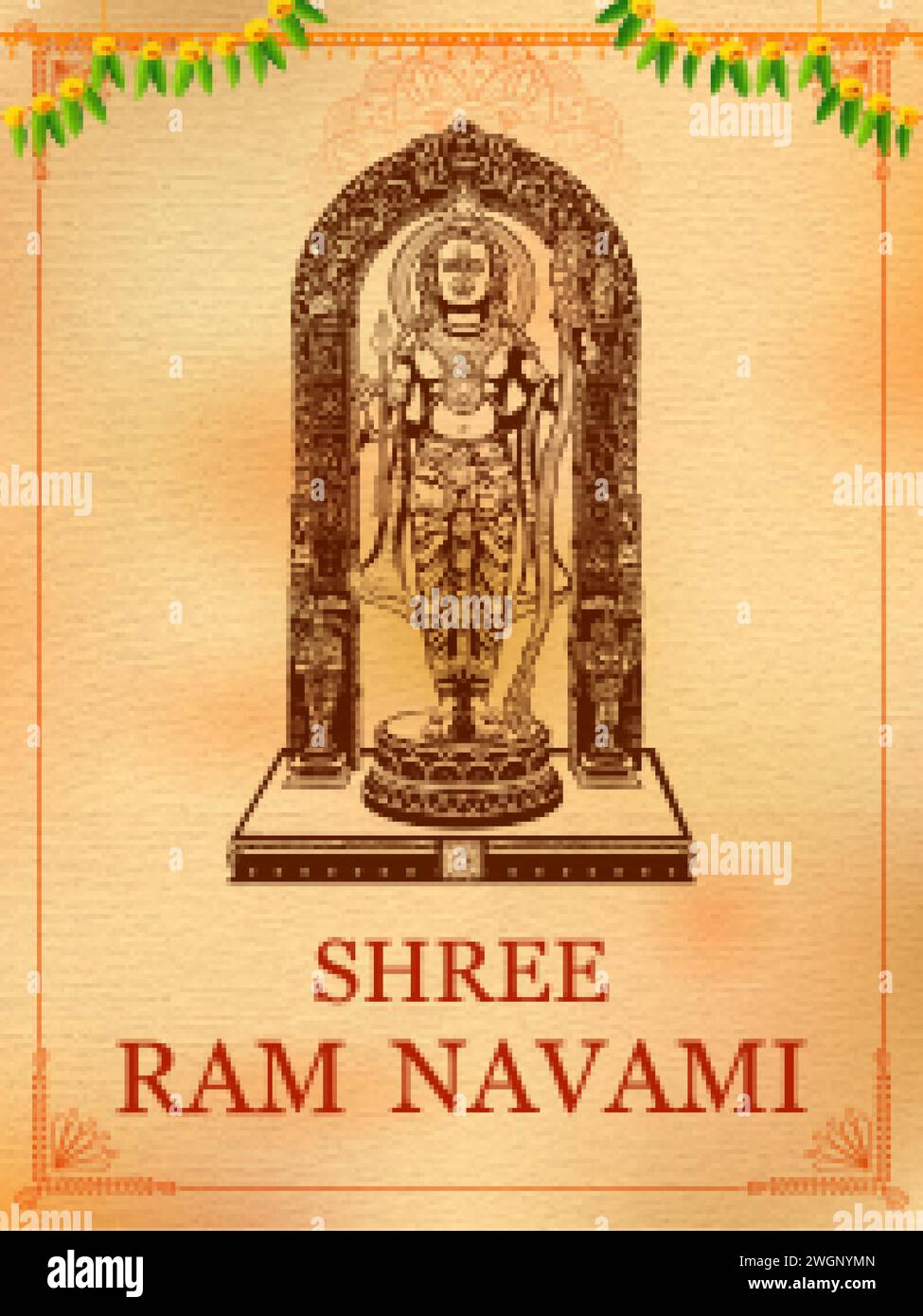 illustration of religious background of idol of Shri Ram of Janmbhoomi ...