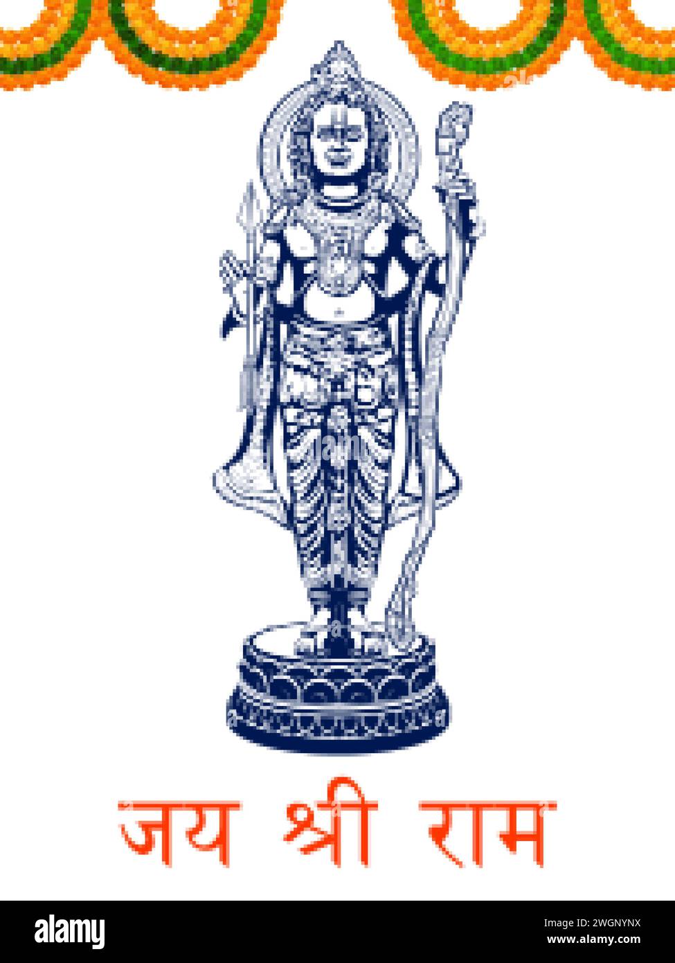 illustration of religious background of idol of Shri Ram of Janmbhoomi ...