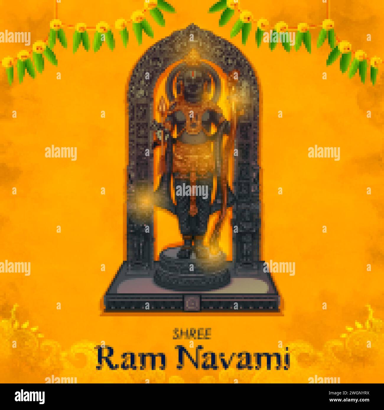 illustration of religious background of idol of Shri Ram of Janmbhoomi ...