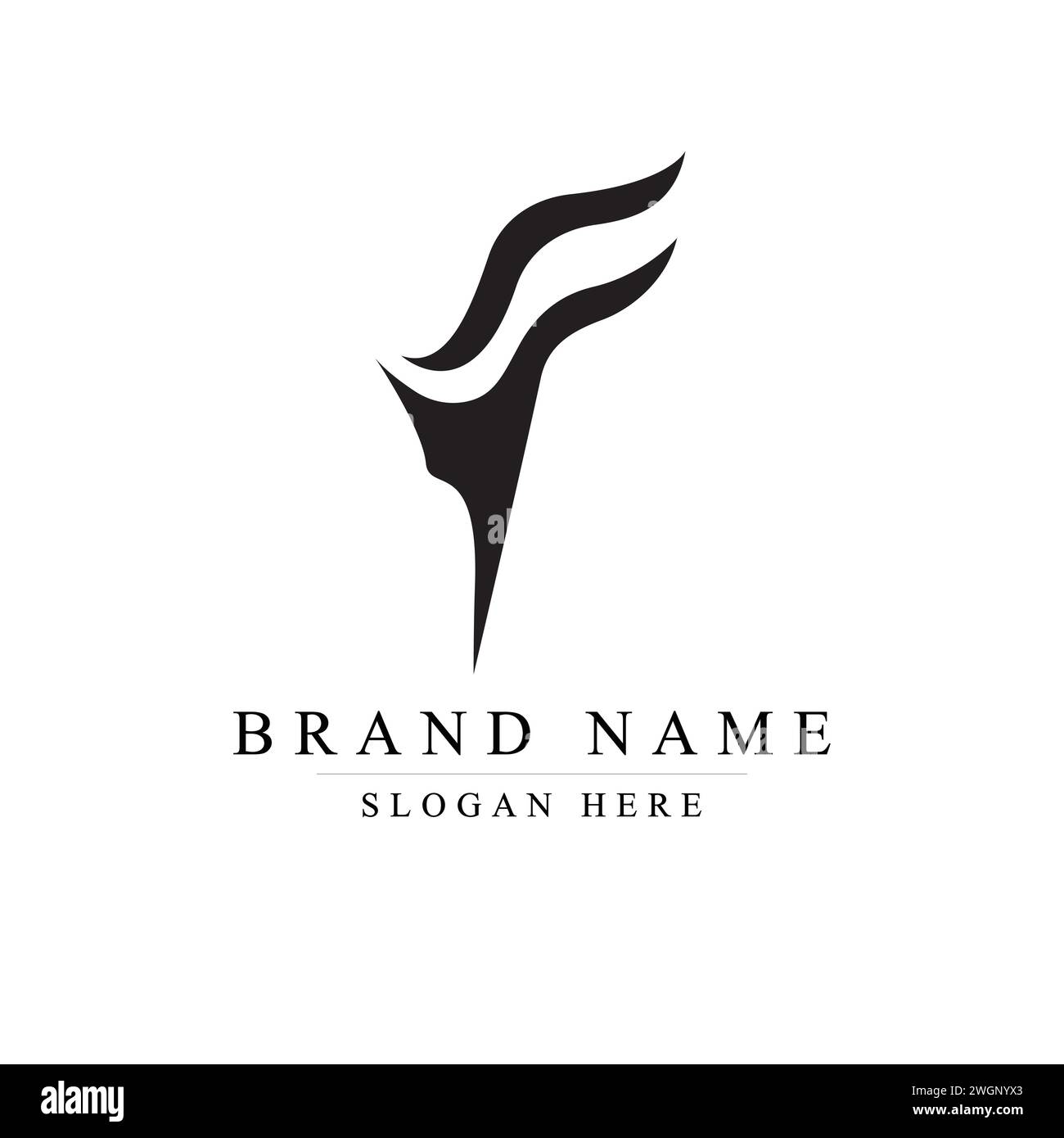 Initial letter F gaming esports style logo template, initials letter F ...