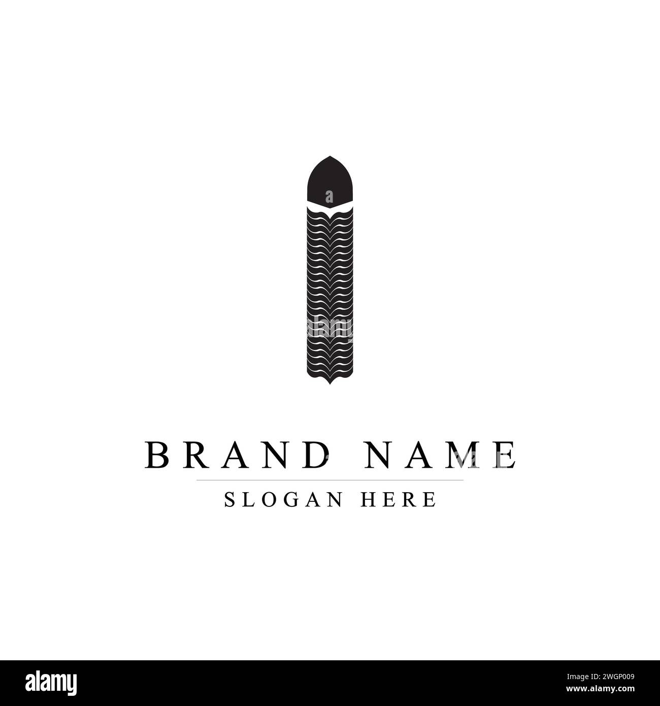 Letter logo design polygon Black and White Stock Photos & Images - Alamy