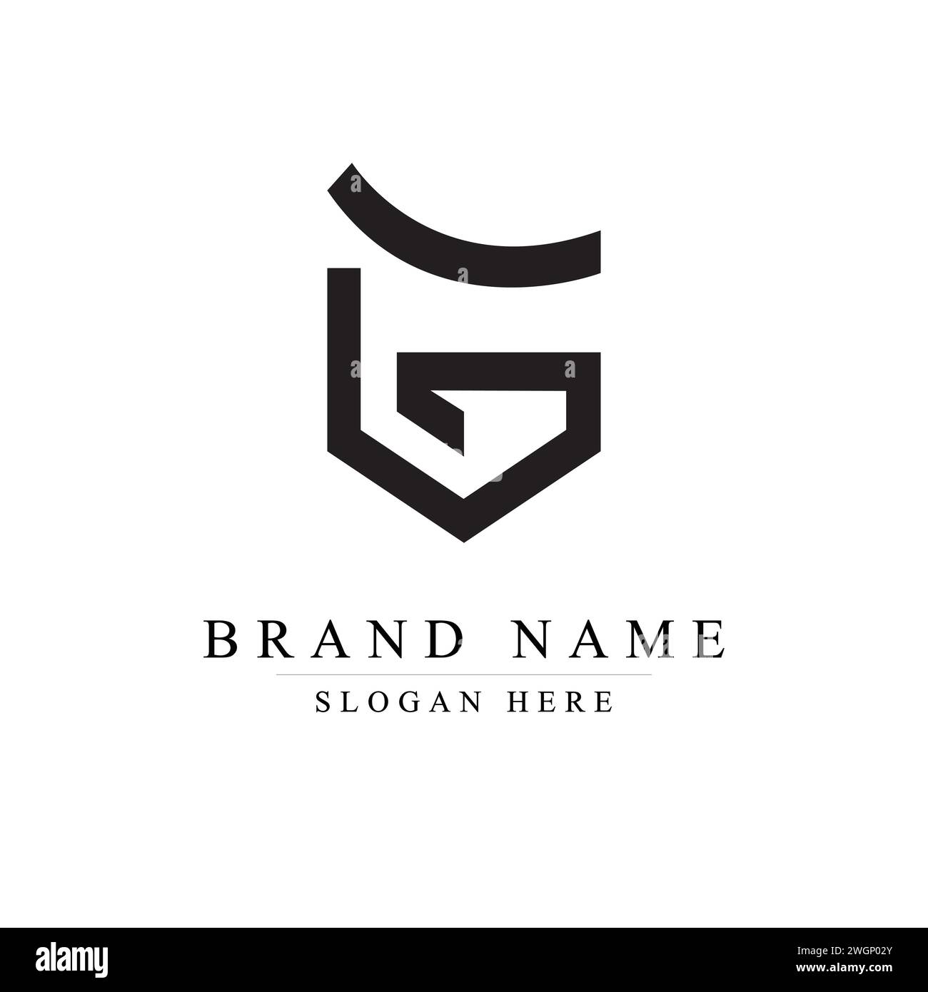 Initial letter G gaming esports style logo template, initials letter G ...