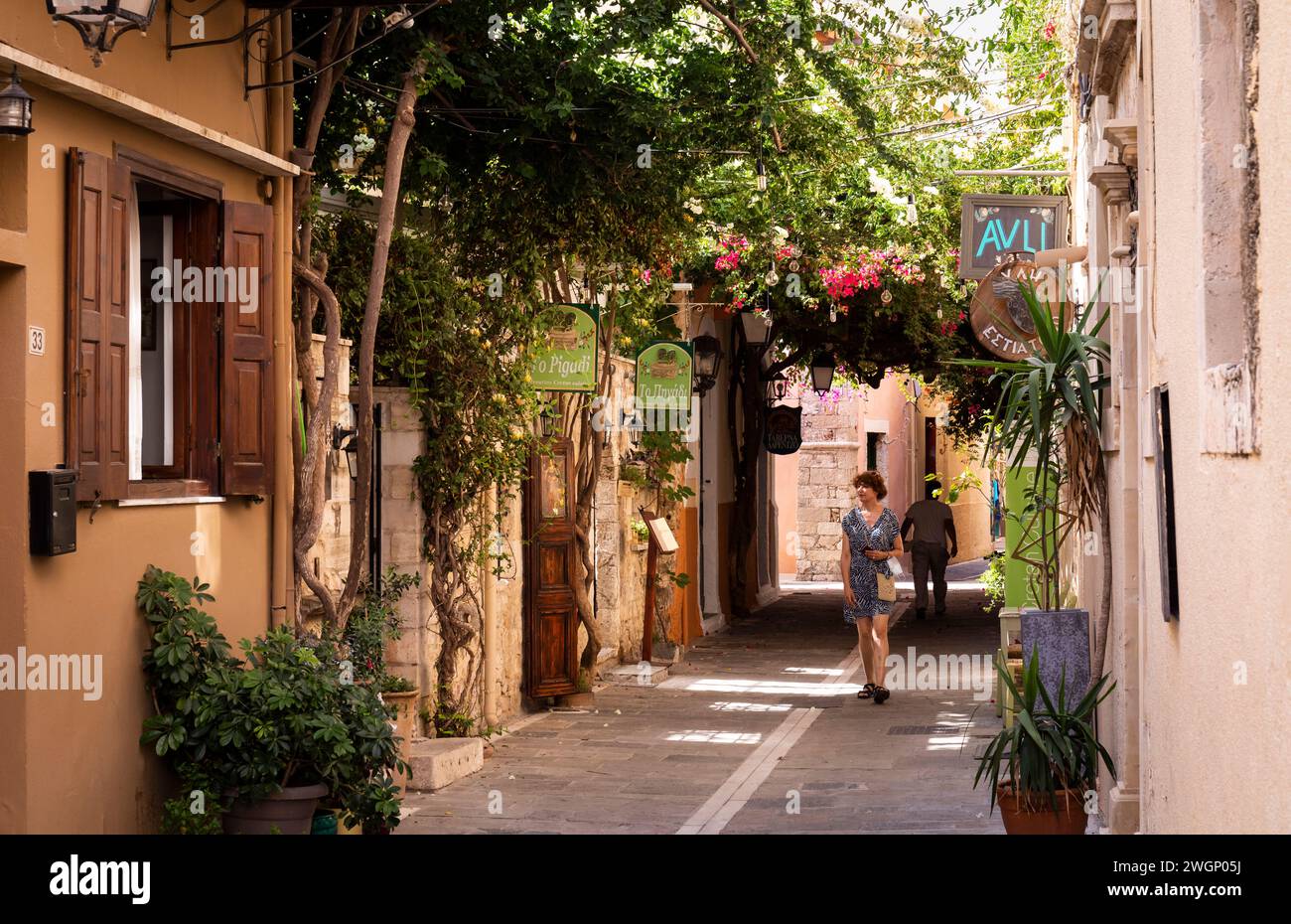 Rethymnon historic old town centre hi-res stock photography and images ...