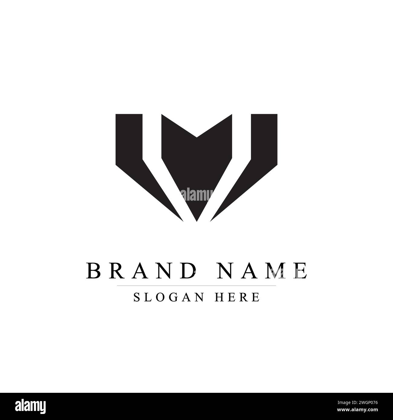 initials letter M logo design vector illustration template, Initial letter M logo Stock Vector ...