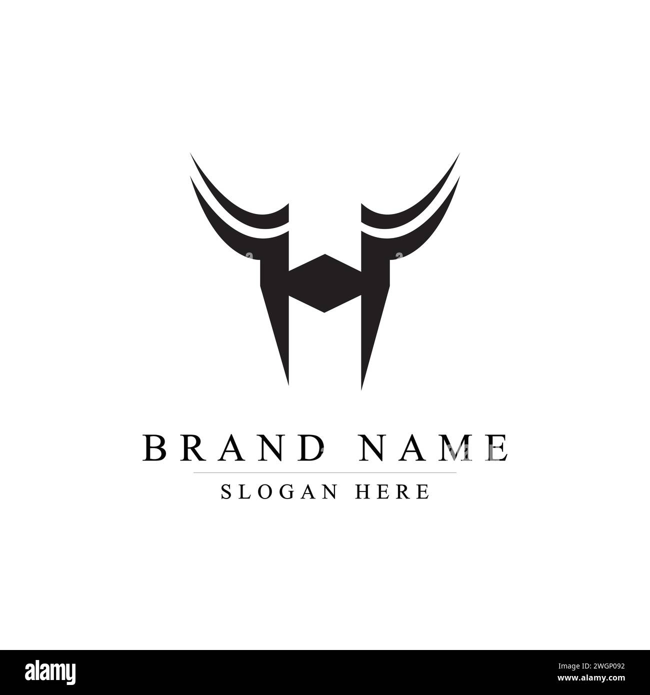 Initial letter H gaming esports style logo template Stock Vector Image ...