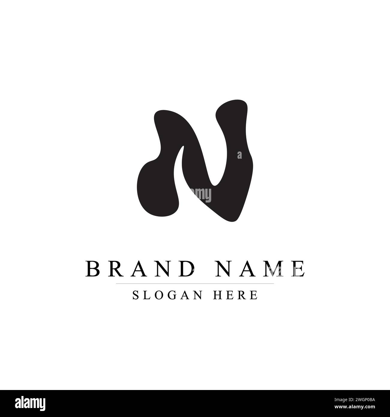 Minimal n logo Stock Vector Images - Alamy