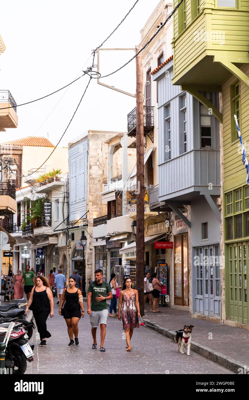 Rethymnon historic old town centre hi-res stock photography and images ...