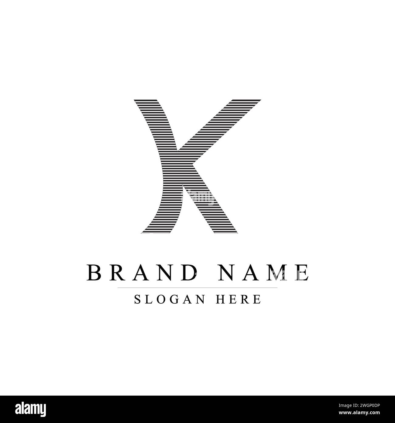 initials letter k logo design vector illustration template, Initial letter K logo Stock Vector ...