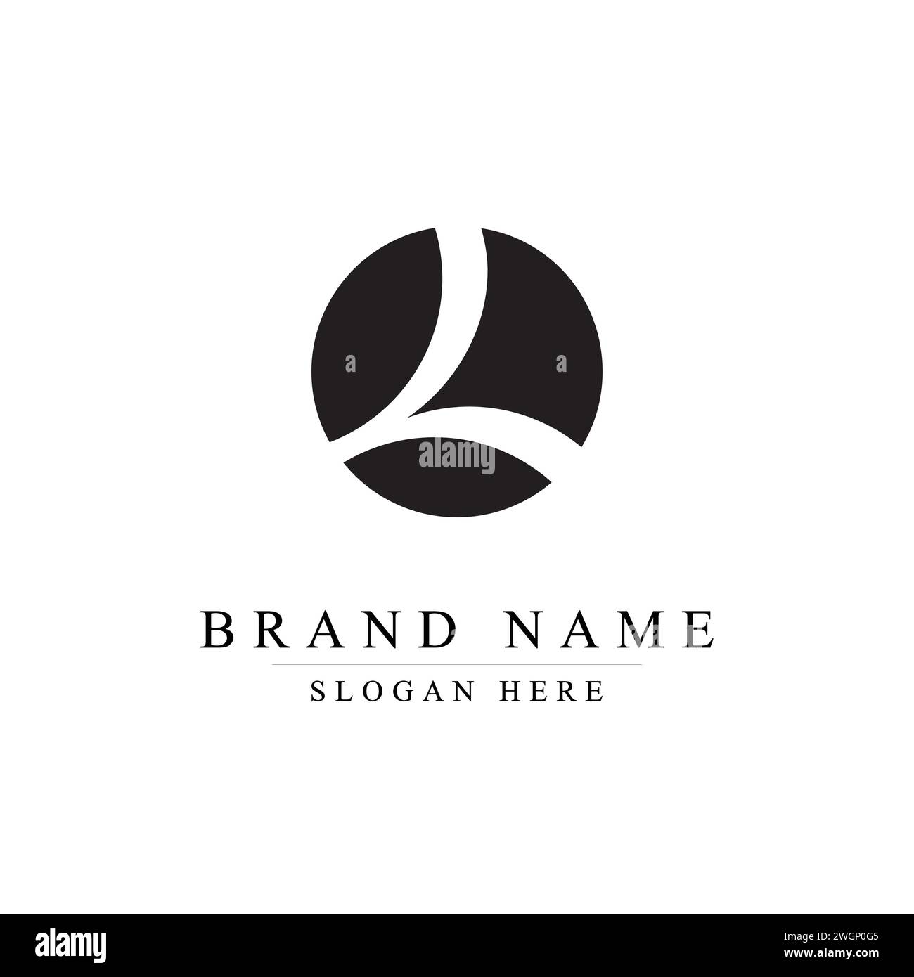 letter l simple curves logo vector, L logo design Stock Vector Image ...