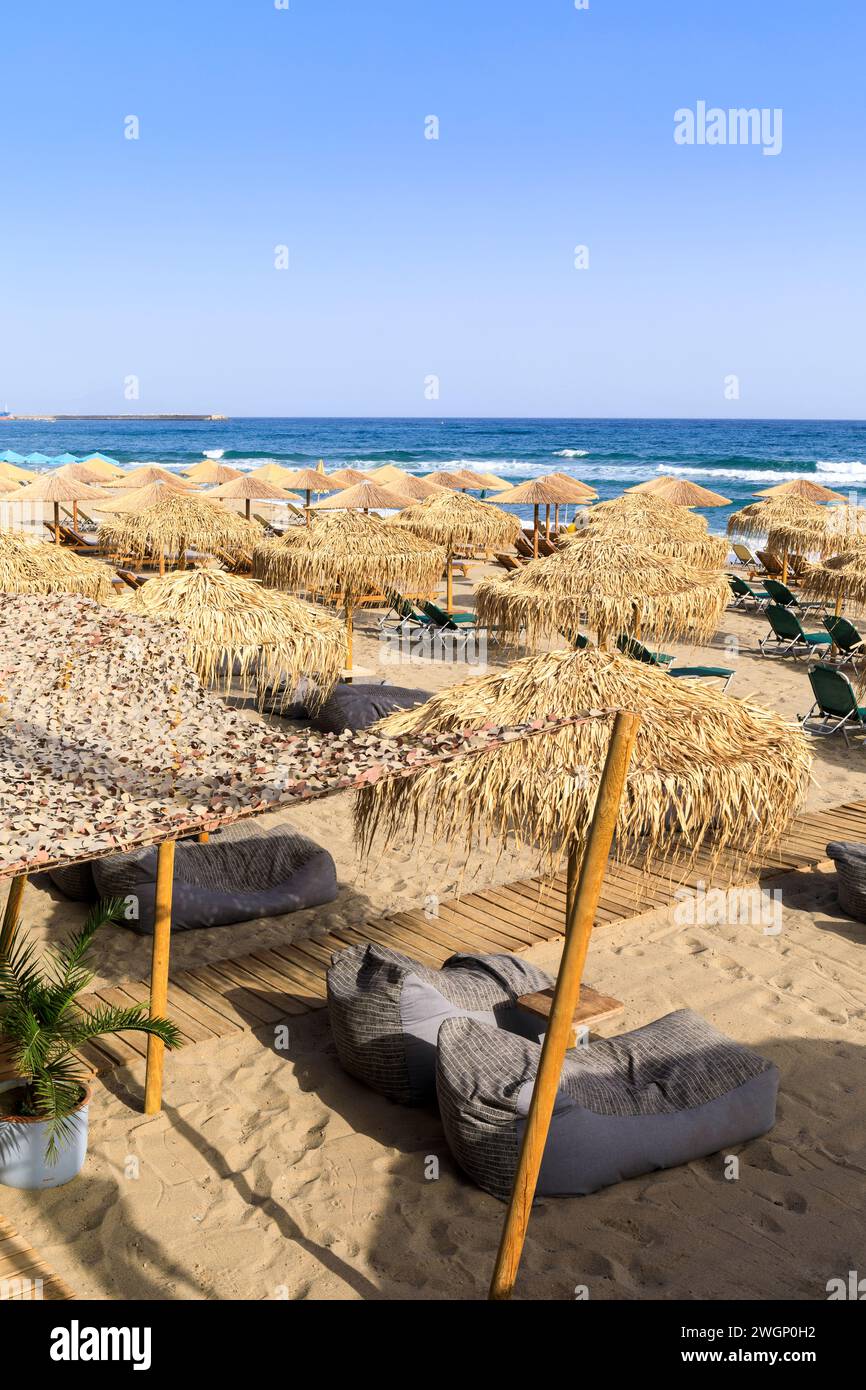 Rethymnon crete beach hi-res stock photography and images - Alamy